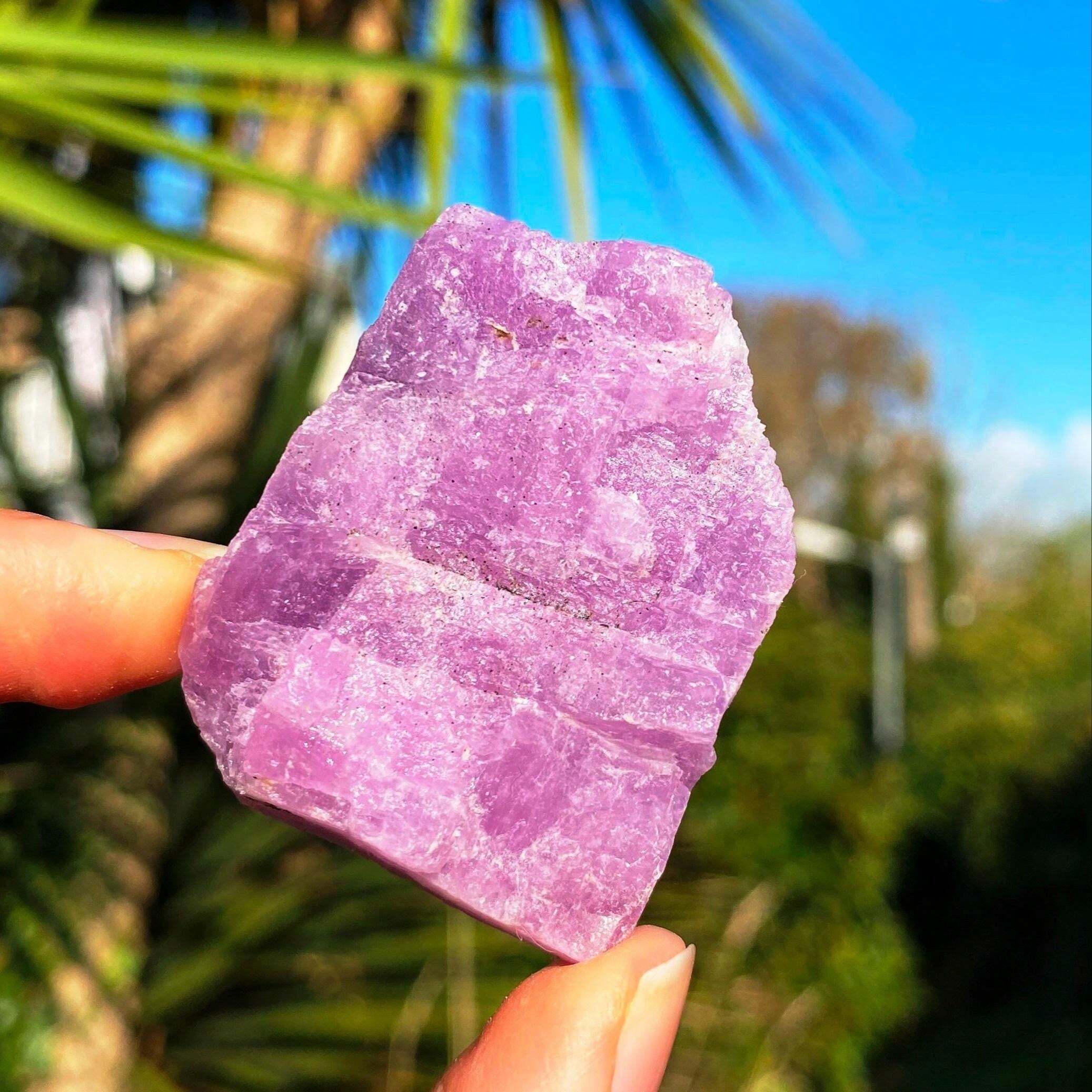 1/3/5pcs Rough Kunzite Ornament, Pink Kunzite, Diy Loose Gemstones ...