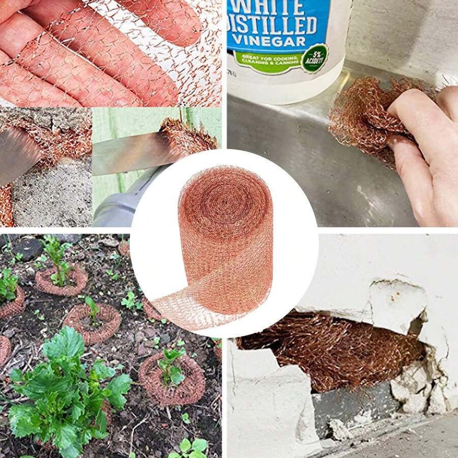Copper Mesh Slug Repellent, Copper Mesh Rodent Control, Rat Mesh Mouse ...