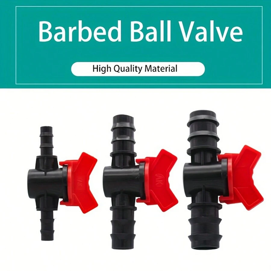 2pcs Barbed Ball Valve In-Line Ball Valve Shut-Off Switch With Hose ...