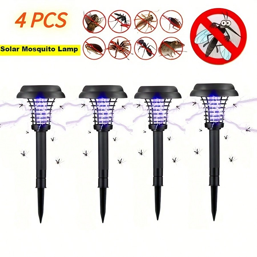 Solar-Powered Bug Zapper Outdoor Lights - Effective Insect Elimination ...