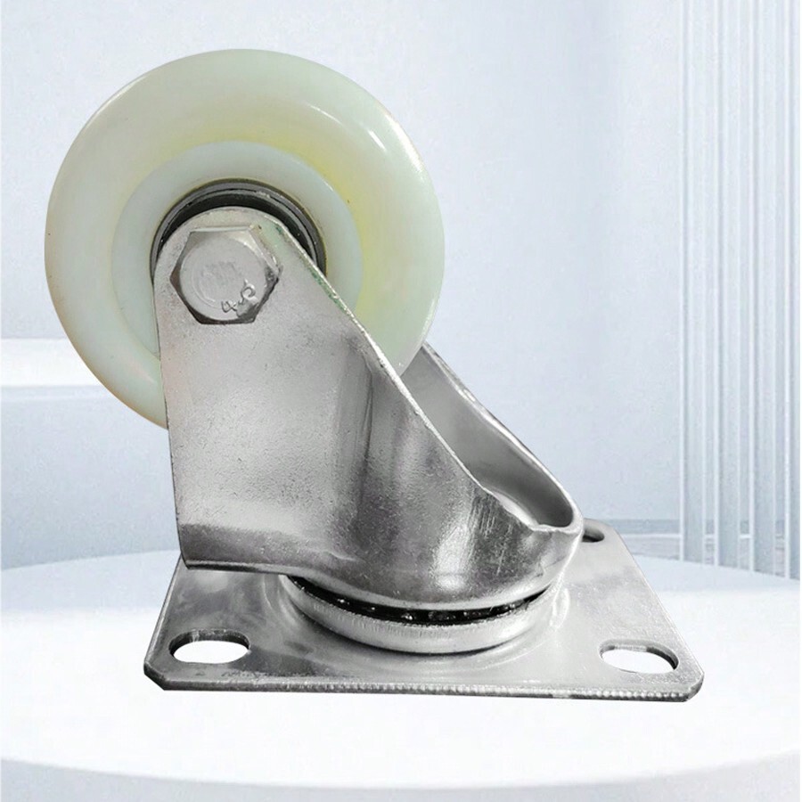 IPC Nylon Caster Bearing Universal Wheel With Brake Plate Hand Push ...