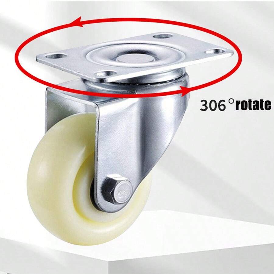 IPC Nylon Caster Bearing Universal Wheel With Brake Plate Hand Push ...