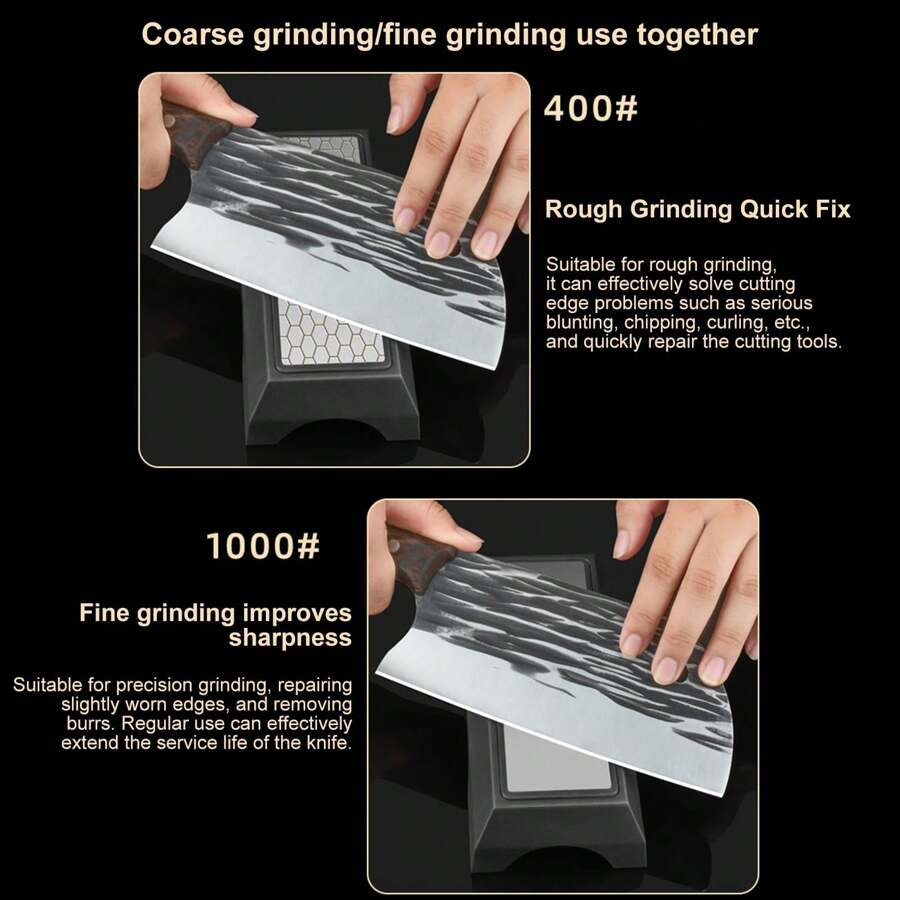 Double Sided Grinding Stone, Tungsten Steel Kitchen Knife Grinding ...