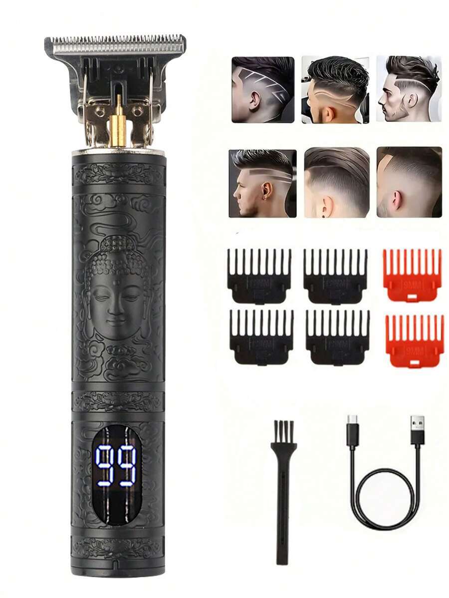 Hair Clipper Wholesale T9 Hot LCD Oil Head Electric Clipper ...