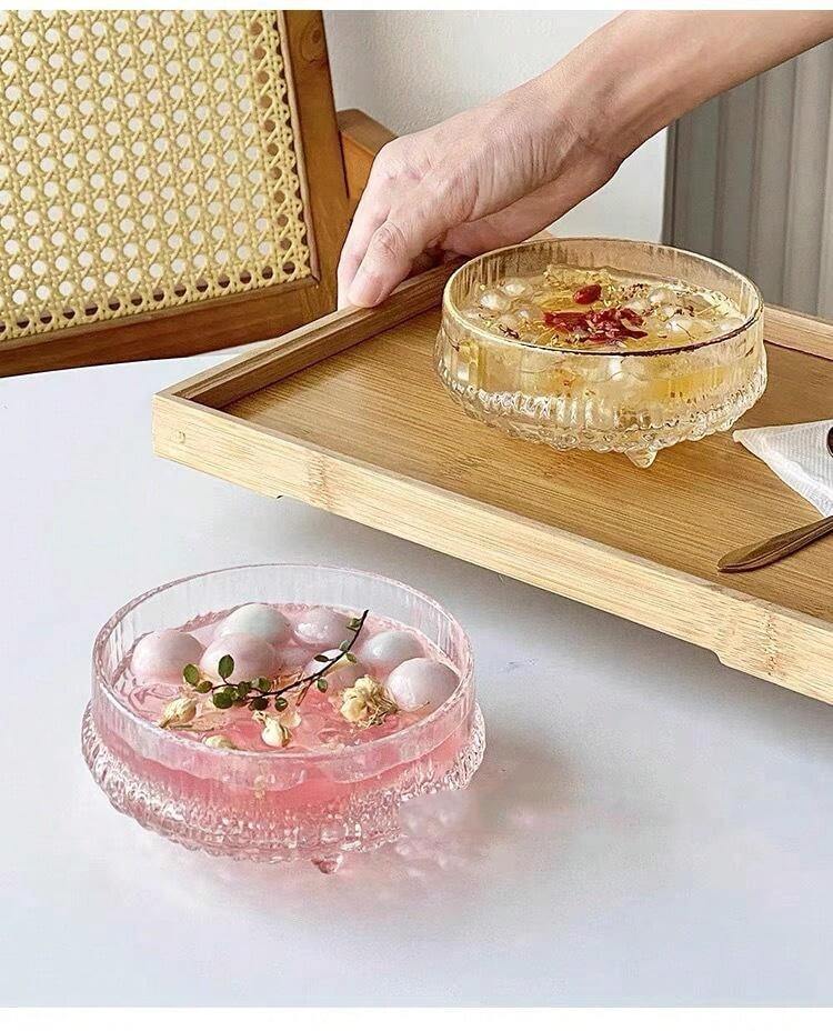 High-Value Dessert Glass Bowl Set, Including Fruit, Yogurt, Crystal And ...
