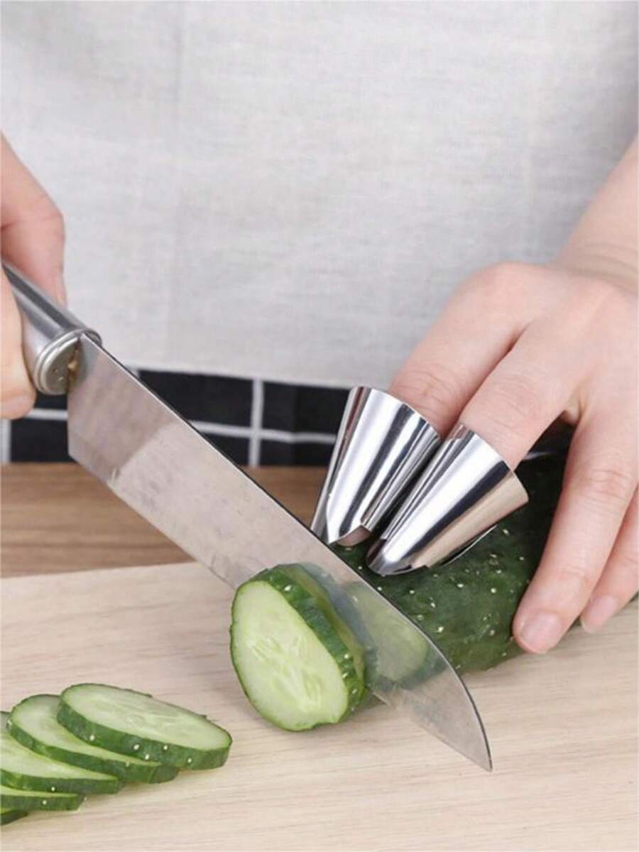 304 Stainless Steel Finger Protector Set Of 3, Multi-Functional Anti ...