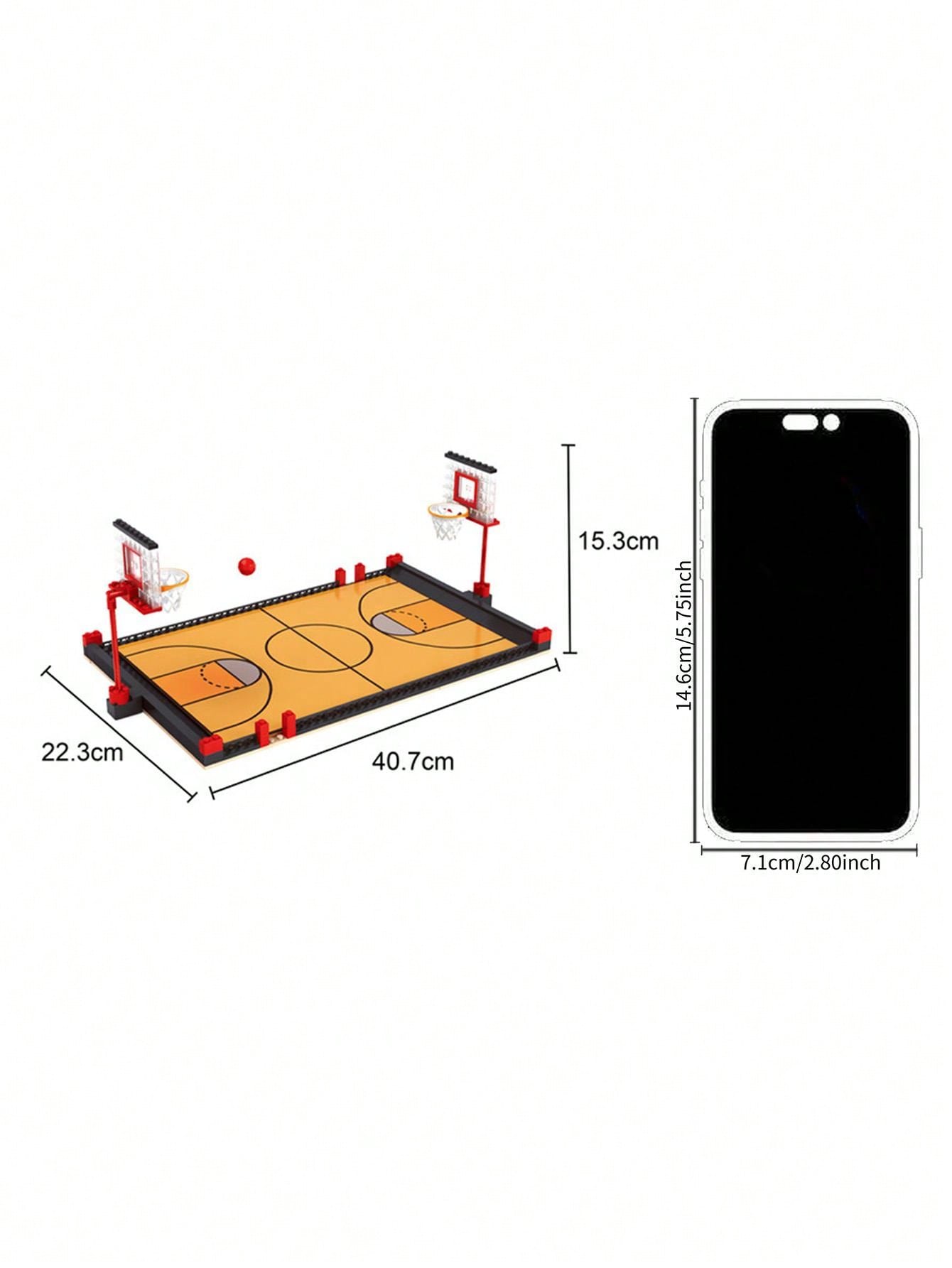 Mini Finger Basketball Court Building Block Bricks Handheld Shooting ...