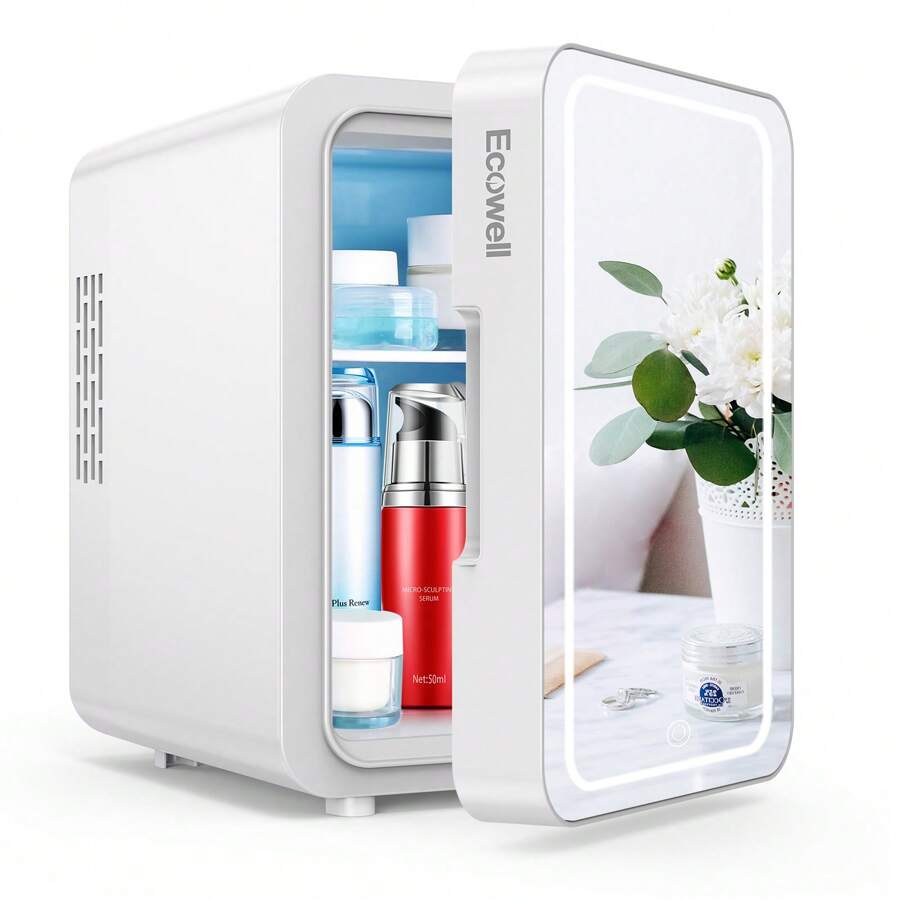 ECOWELL Skincare Fridge, Mini Fridge For Bedroom, 4L Skin Care Fridge ...