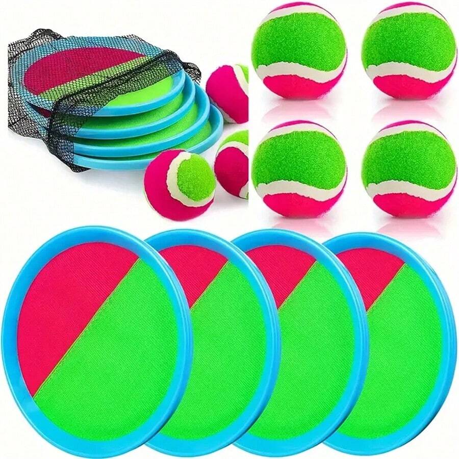 Sticky Target Paddle Outdoor Sports Toy Toss And Catch Ball With ...