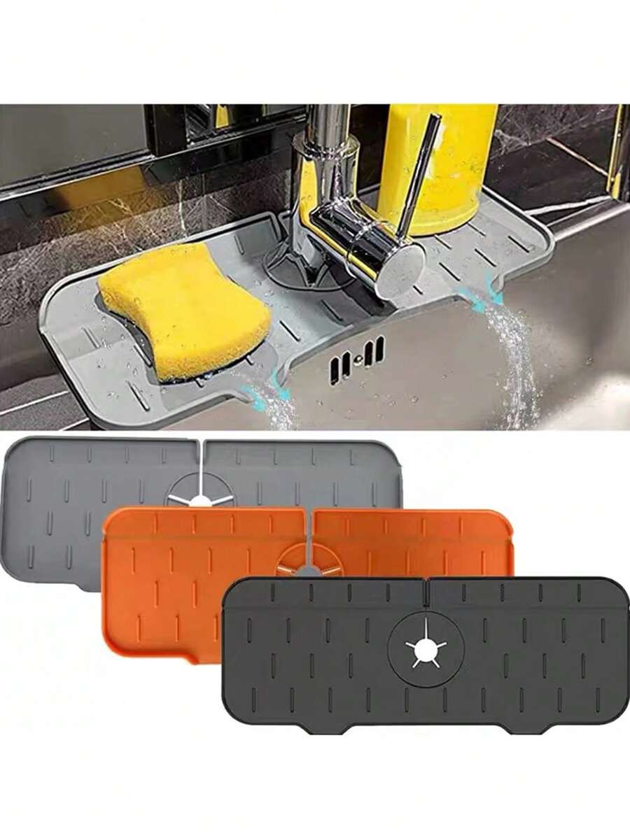 1pc Faucet Splash-Proof Device, Water-Resistant Pad For Hand Sink ...