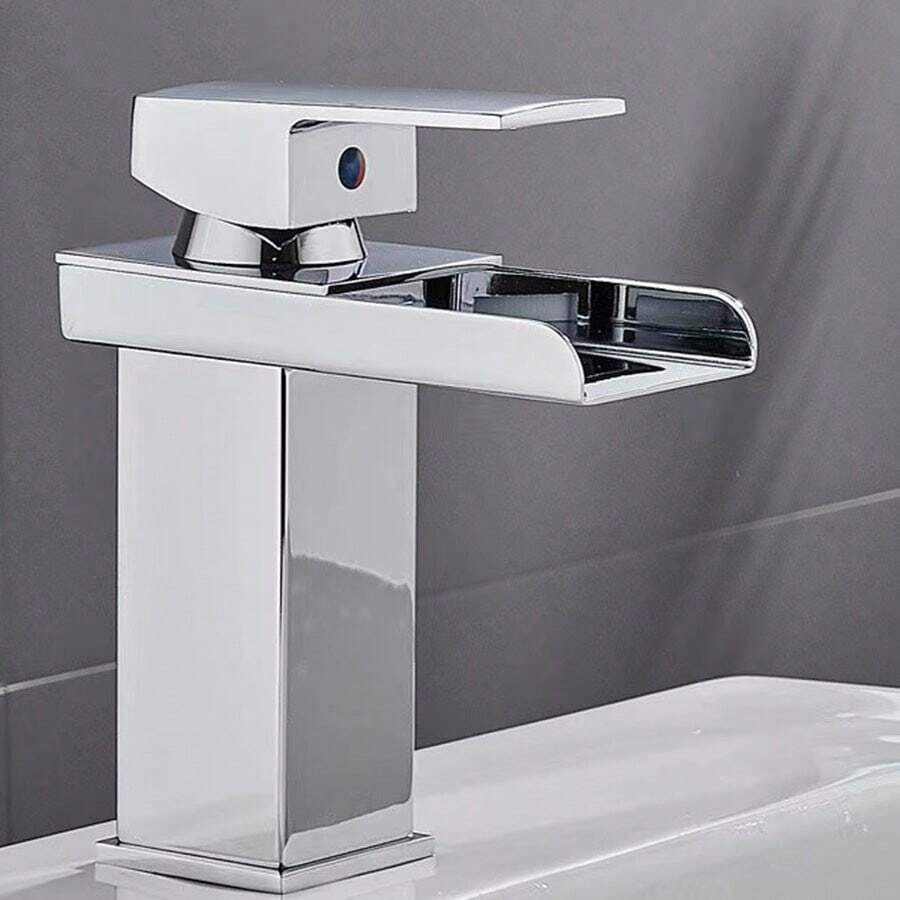 Black Waterfall Bathroom Faucet For Above Counter Basin And Under ...