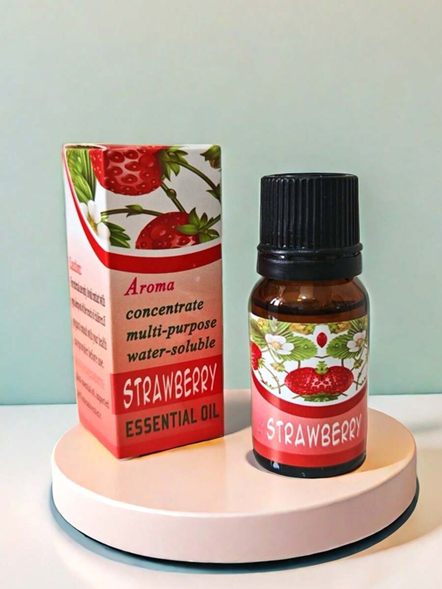 1pc Strawberry Scented Aromatherapy Essential Oil For Home, Long-Lasting Fragrance, Water ...