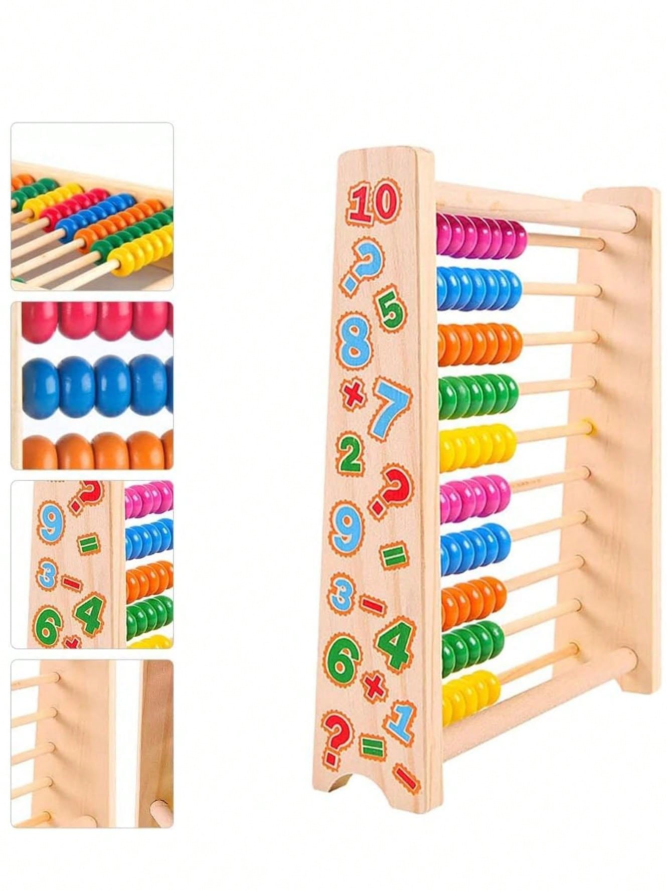 1 Pc Children's Early Education Wooden Calculation Rack Toddler Primary ...