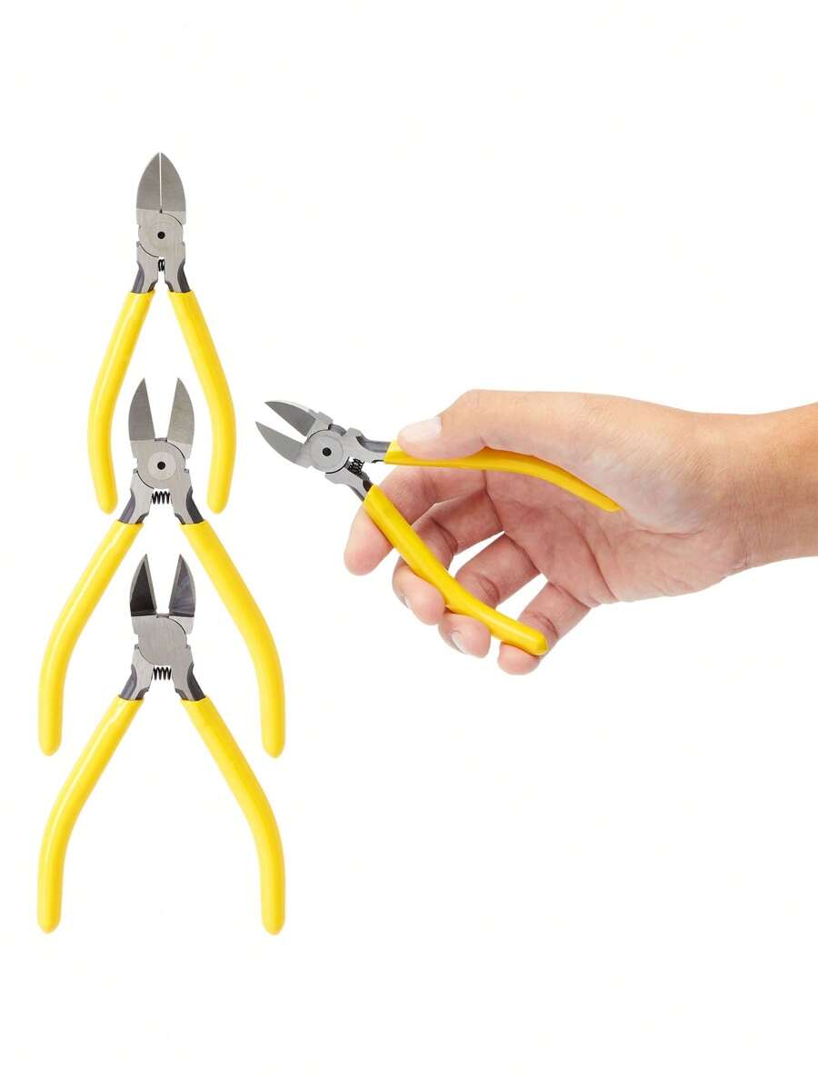 5 Pack CR-V Wire Flush Cutters, Soft Wire Side Cutters For Jewelry ...