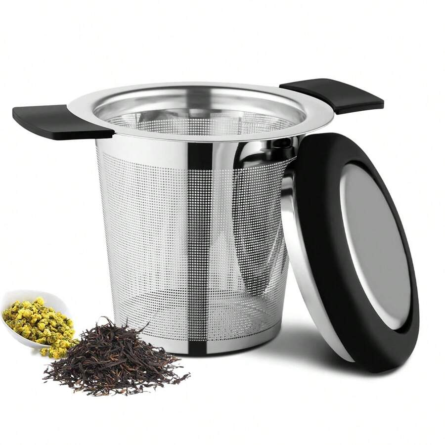 1pc Stainless Steel Tea Infuser With Handle, Tea Diffuser Fine Mesh ...
