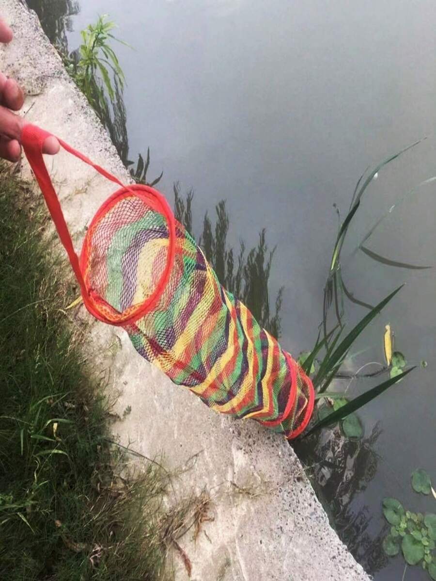 Outdoor Rainbow Colored Fish Net Hat | SHEIN USA