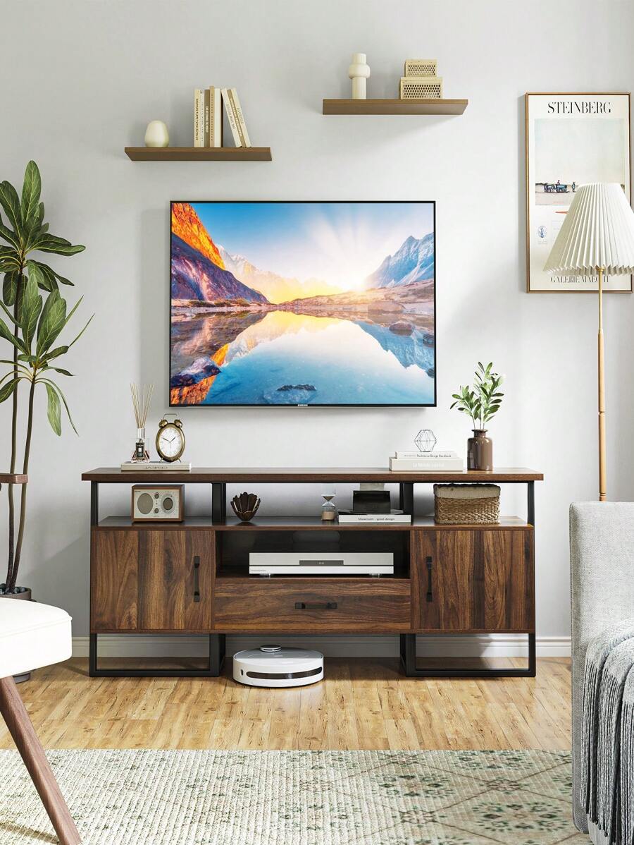 Mid Century Modern TV Stand For Living Room, Entertainment Center With ...