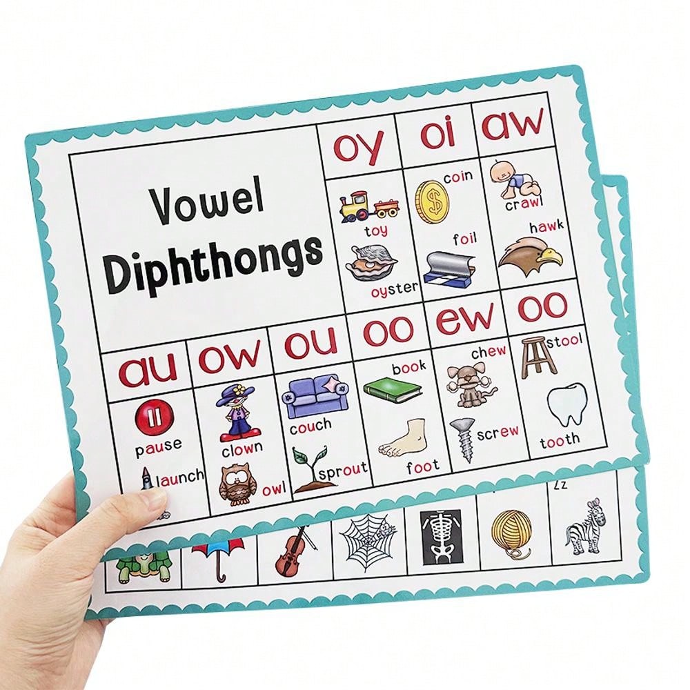 10 Pieces Phonic Educational Preschool Poster Letters ABC Alphabet ...