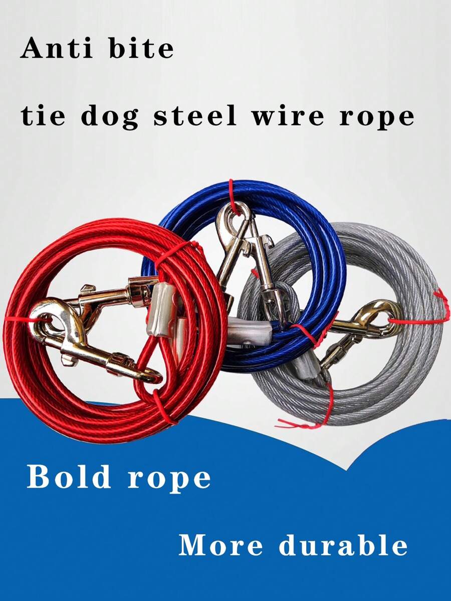 Dog Chain For Large Dogs, Medium Dogs, Small Dogs, Steel Wire Traction ...