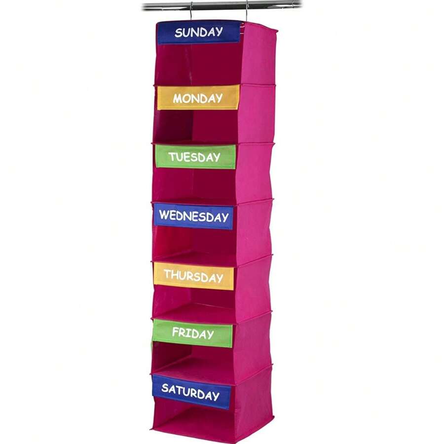 Sagler Daily Activity Organizer - Kids 7 Shelf Portable Closet ...