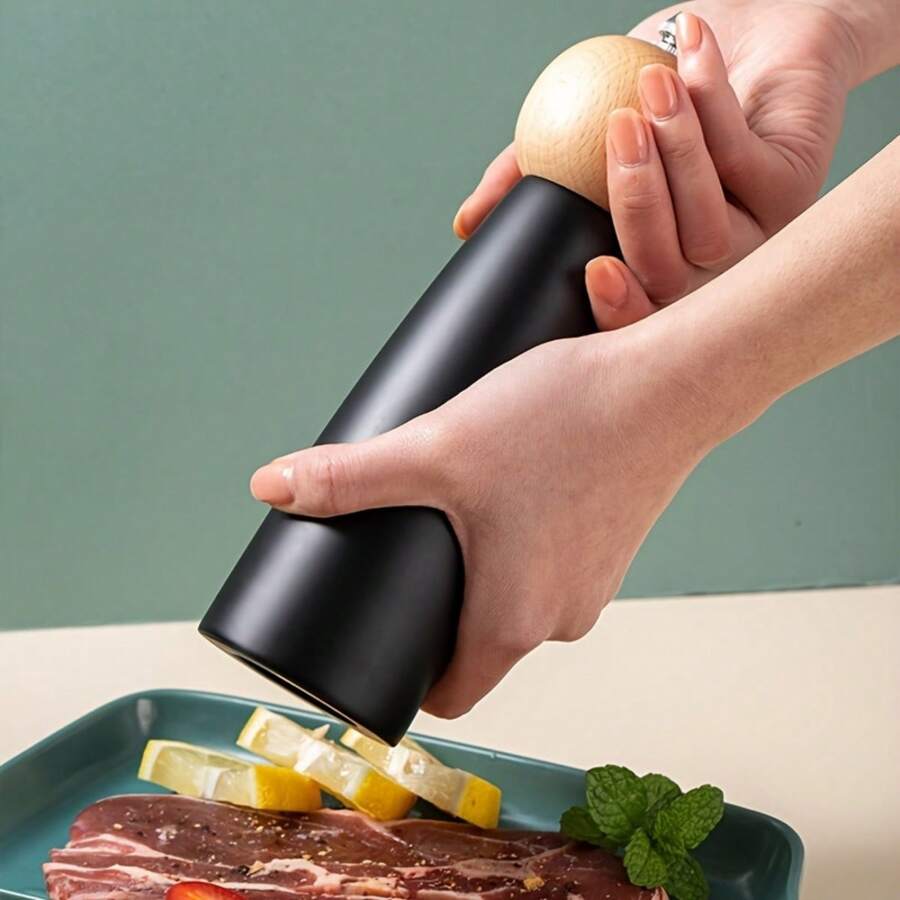 1pc Black Pepper Grinder, Sea Salt & Pepper Corns Mixed Grinder, Manual ...