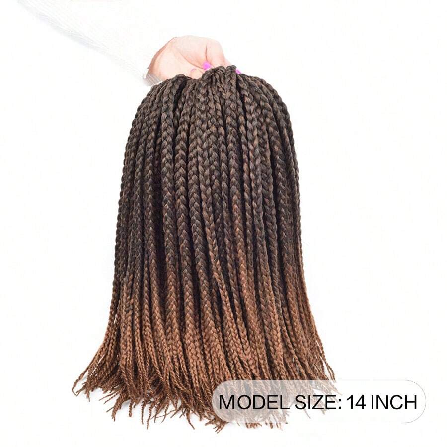 Box Braids Crochet Hair 14Inch Short Crochet Braids Pre Looped Crochet ...