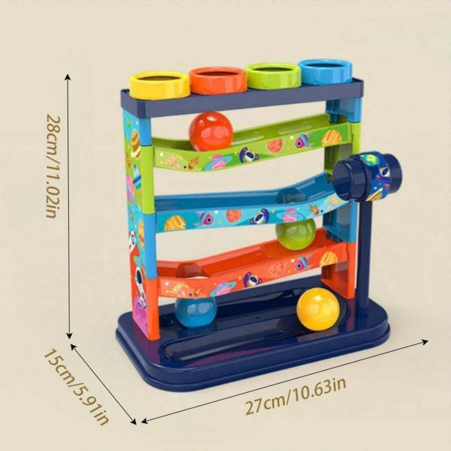 Colorful Track Rolling Ball Slope Toy Set, Early Education Puzzle ...