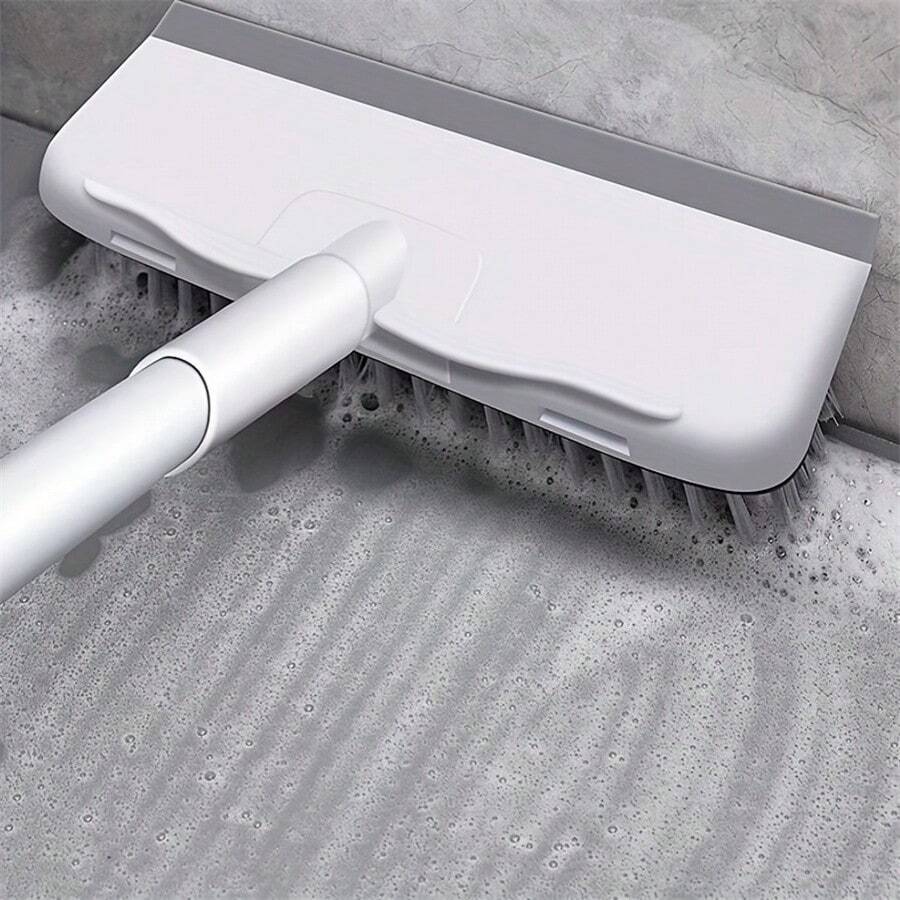 Bathroom Hard Bristle Floor Brush With Long Handle, 2 In 1 Floor ...