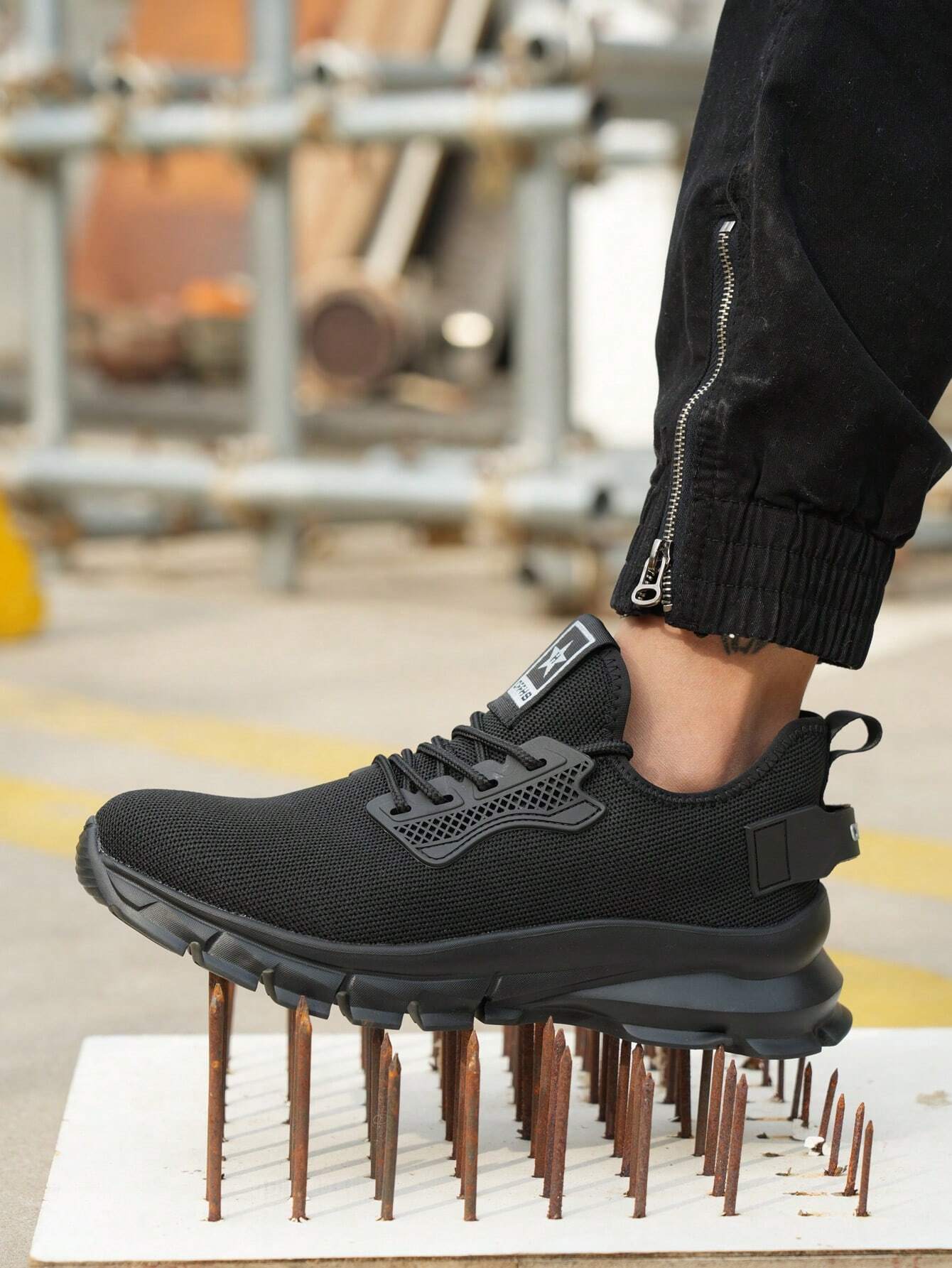 Steel Toe Shoes For Men Hiking Boots Work Trainers Steel Toe Cap ...