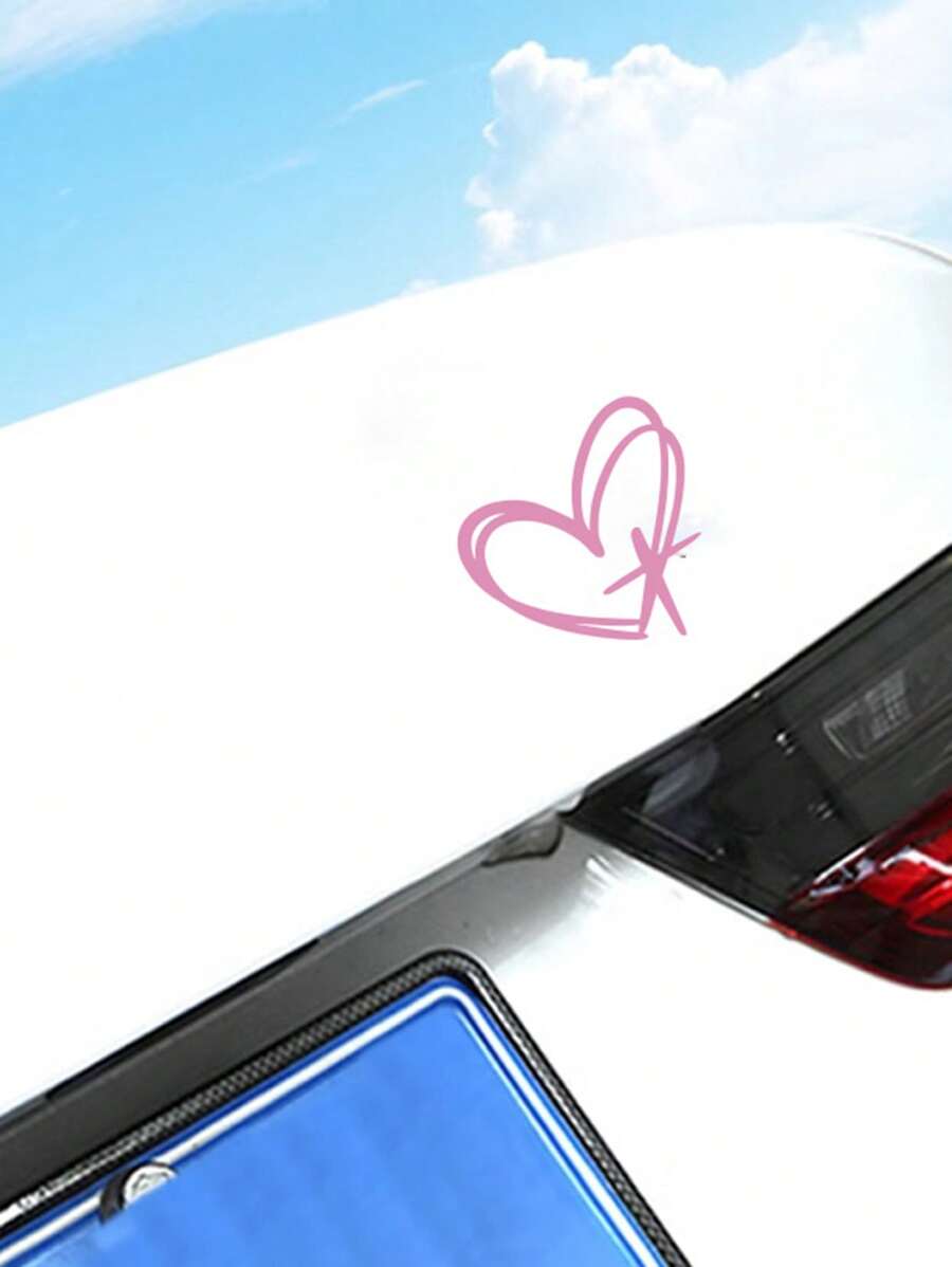 Christian Cross And Heart Car Stickers For Laptop Water Bottle Phone ...