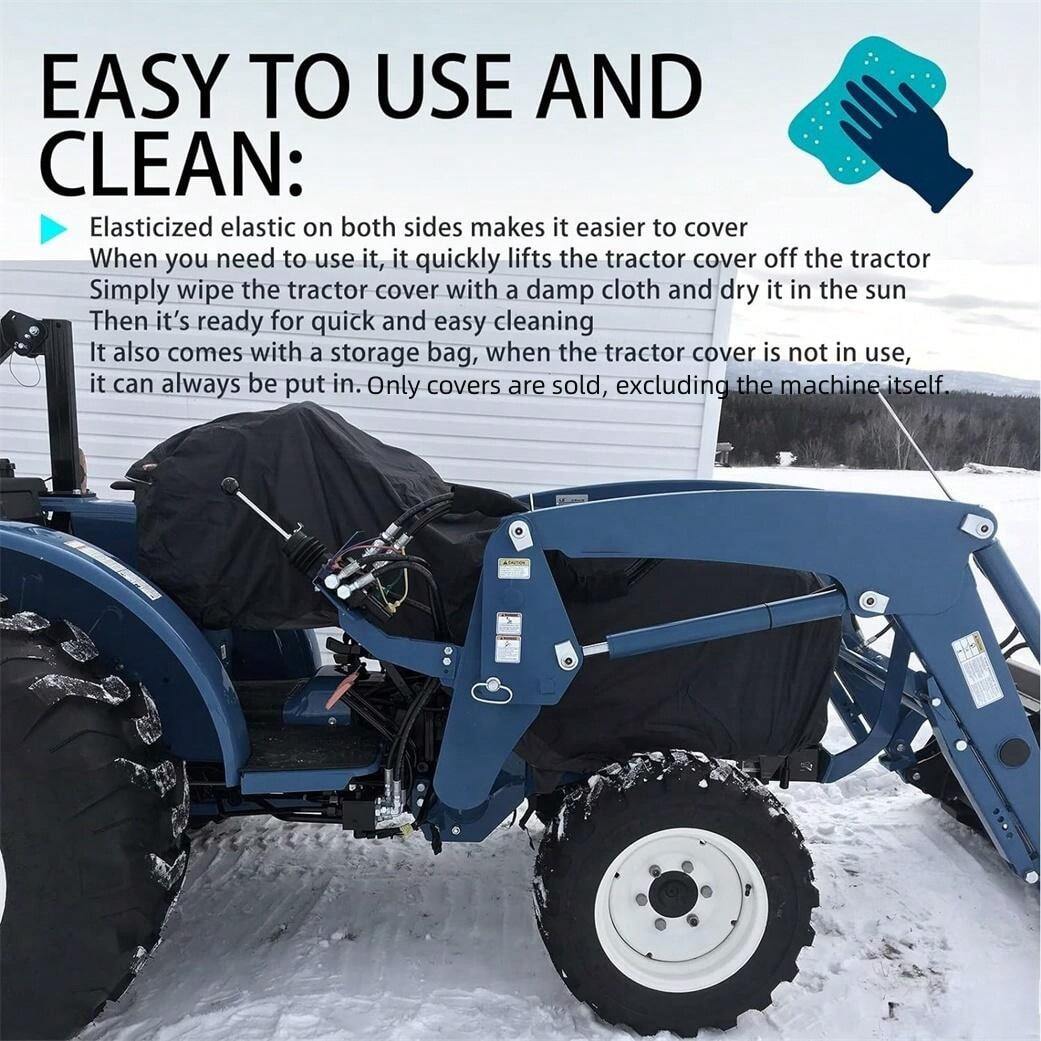 1pc 800D Polyester Thickened Heavy Duty Compact Tractor Cover ...