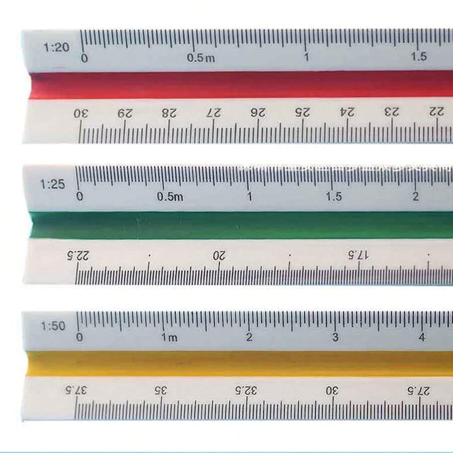 Triangular Scale Ruler 30cm School Office Drawing Measurement Architect ...