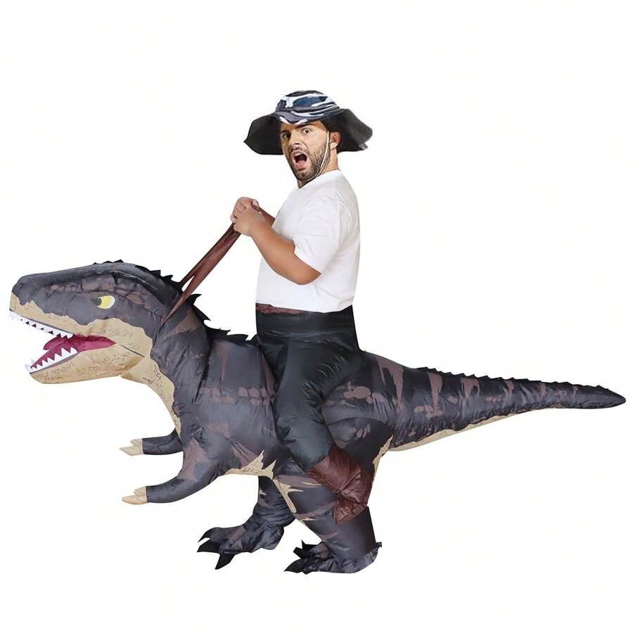 1pc Inflatable Dinosaur Costumes For Adult T-REX Ride On Christmas ...