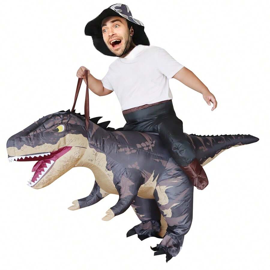 1pc Inflatable Dinosaur Costumes For Adult T-REX Ride On Christmas ...