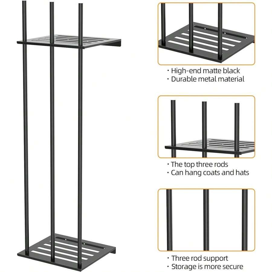 40" Blanket Holder Rack, Clothes Hat Blanket Towel Blanket Storage ...