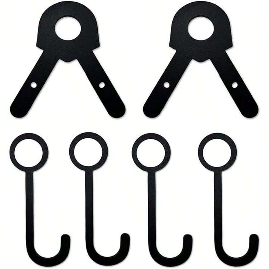 2/4/6pcs/Set Ar500 Steel Shooting Targets Mounting Kit With Hooks And ...