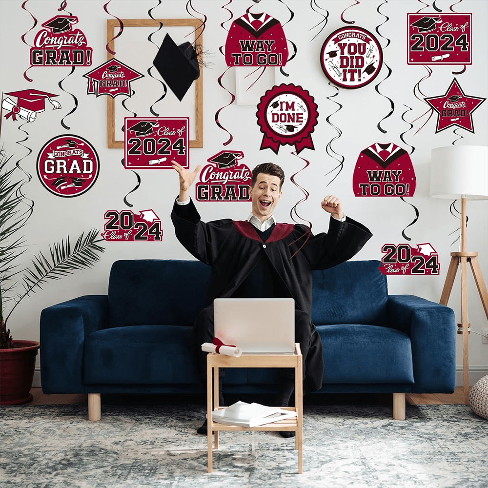 11pcs/Set, 2024 Graduation Decorations Class Of 2024, Graduation ...