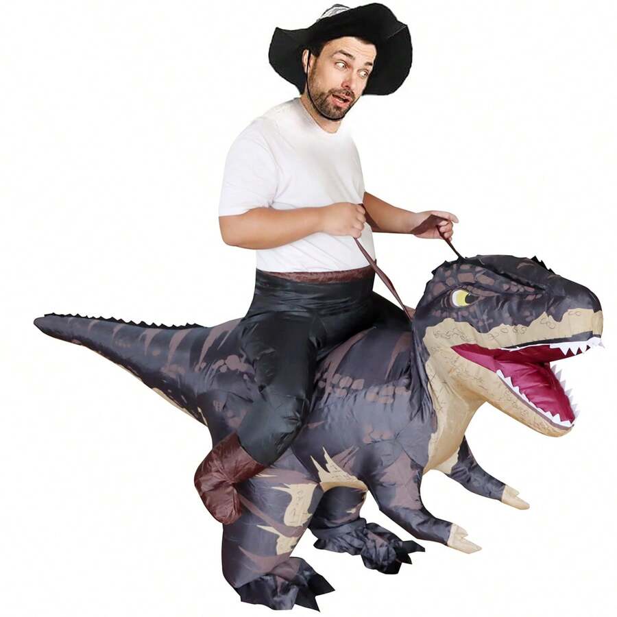 1pc Inflatable Dinosaur Costumes For Adult T-REX Ride On Christmas ...