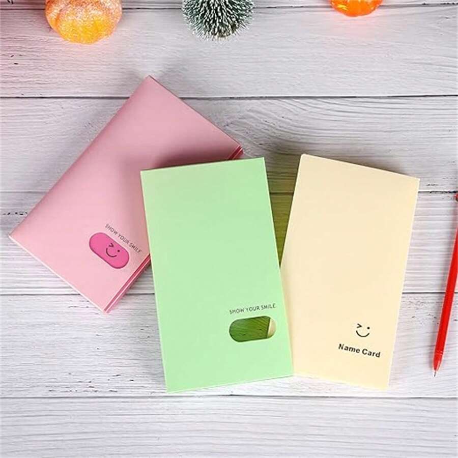 2 Cardboard Holder 240 Cell Name Card Container Photo Card Card Plastic ...