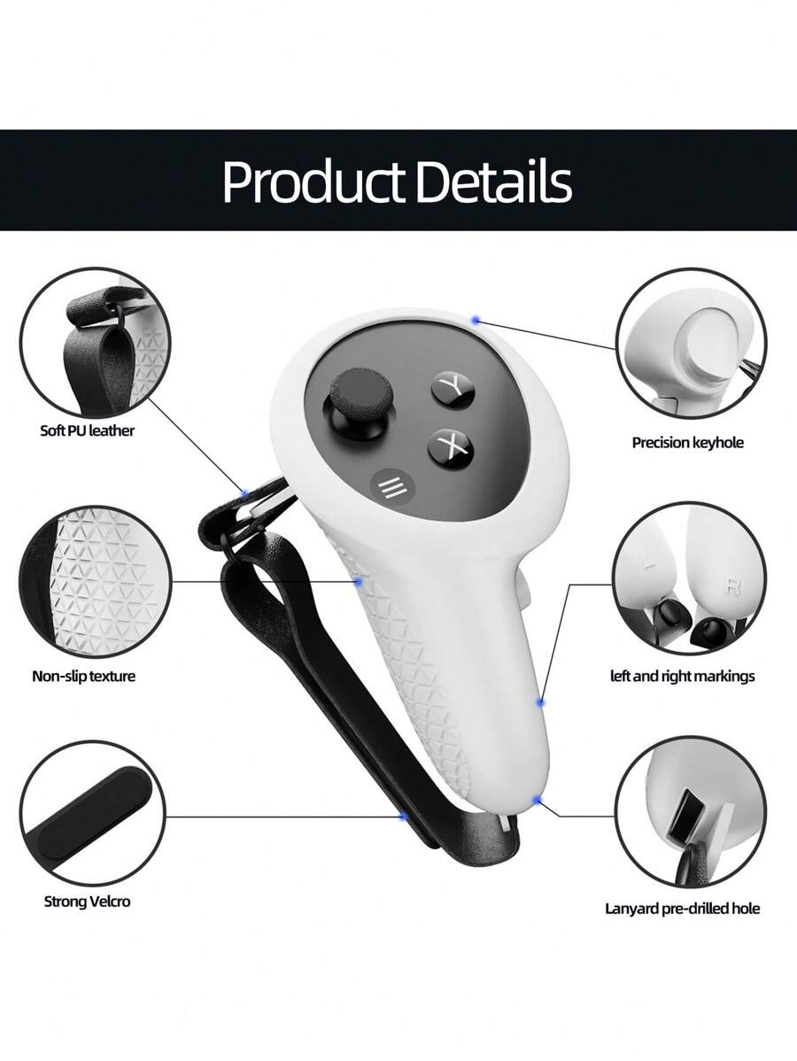 Silicone Protective Cover For Meta Quest 3 Controller, Gaming Accessory ...