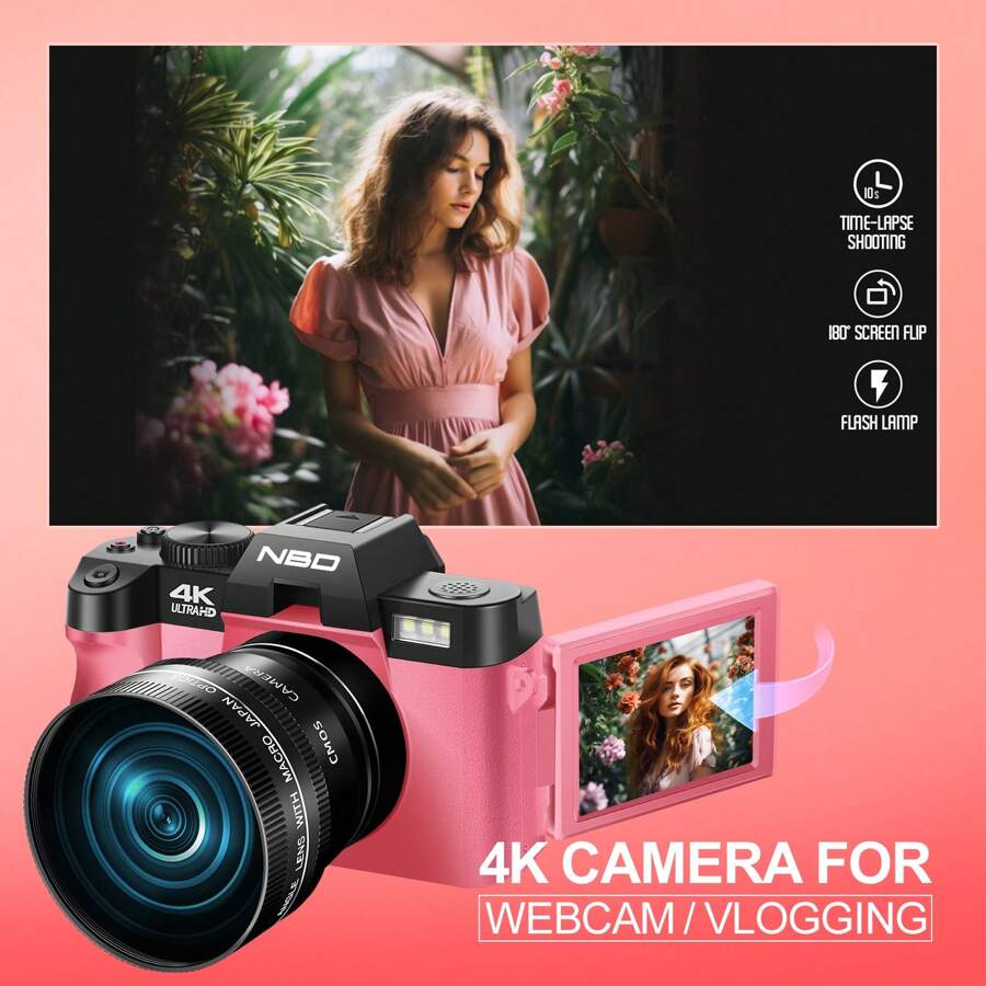 NBD กล้องดิจิตอล NBD S100 Pro สำหรับการถ่ายภาพและวิดีโอ 4K, กล้อง ...