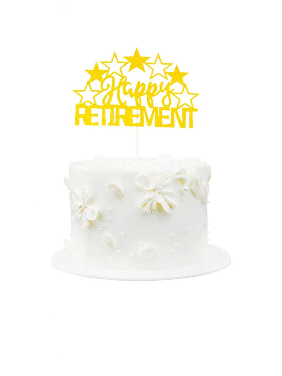 1 Pc Happy Retirement Cake Topper - I'm Retired Cake Decor - Retirement ...
