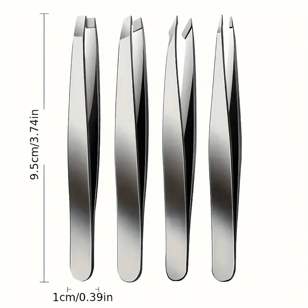 Silver Professional Tweezers - Perfect For Eyebrow Plucking, Split Ends ...