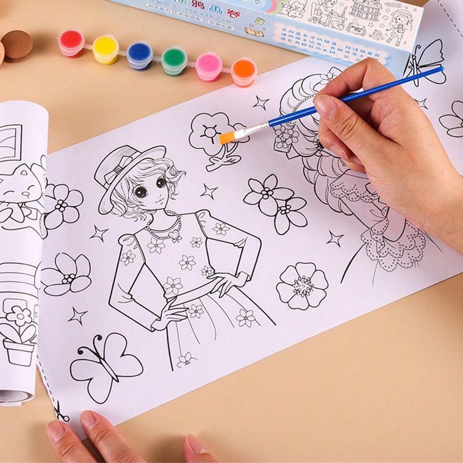 Cartoon Drawing Paper Roll For Sketching, With 1.5-Meter Long Paper To ...