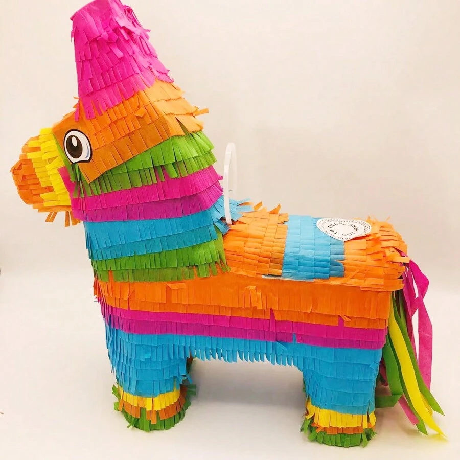 1pc Rainbow Paper Pinata For Birthday Party, Fun Carnival Tower Party ...