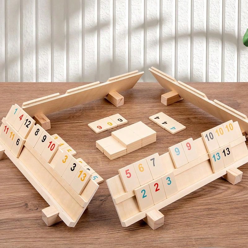 Mahjong De Madera Con Patrón Palestina, Tablero De Juego Versátil Para ...