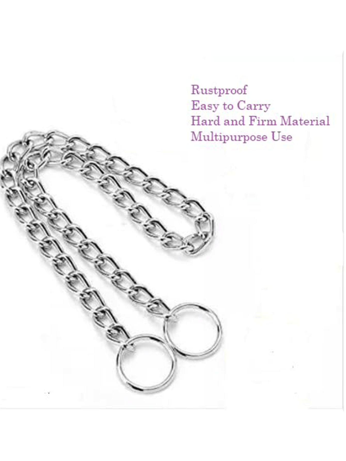 1pc Simple Stainless Steel Teddy Golden Retriever Dog Double Circle ...