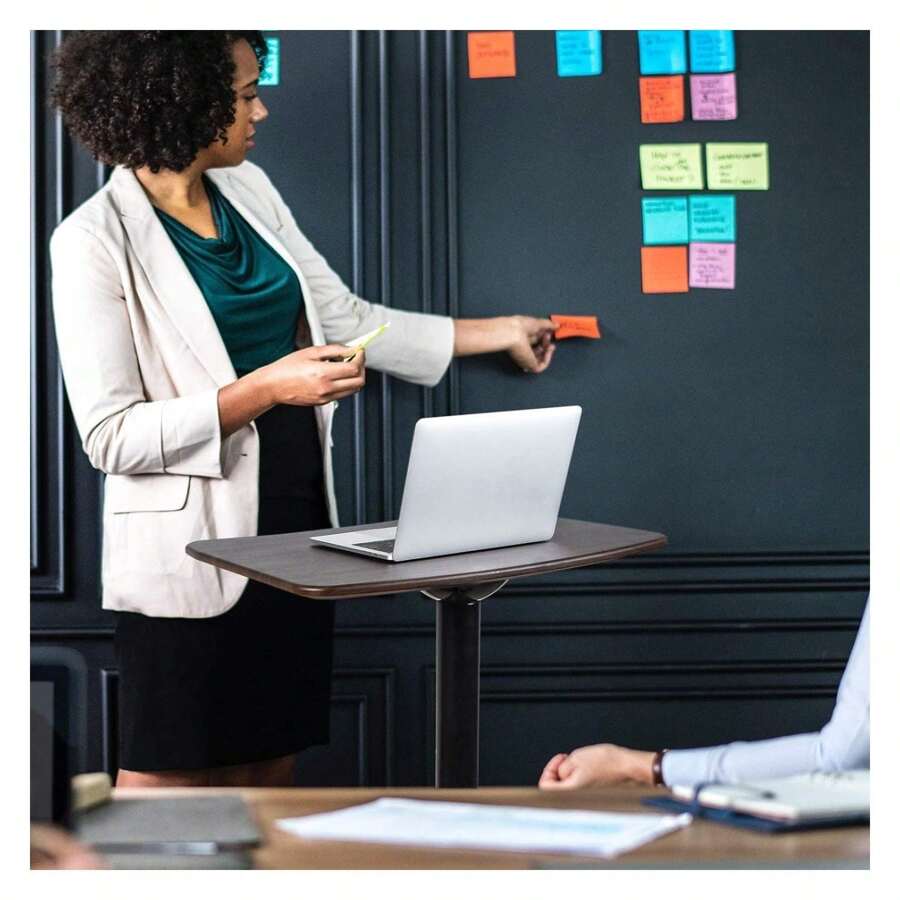 Mobile Desk, Pneumatic Adjustable Height Laptop Desk, Ergonomic Design ...