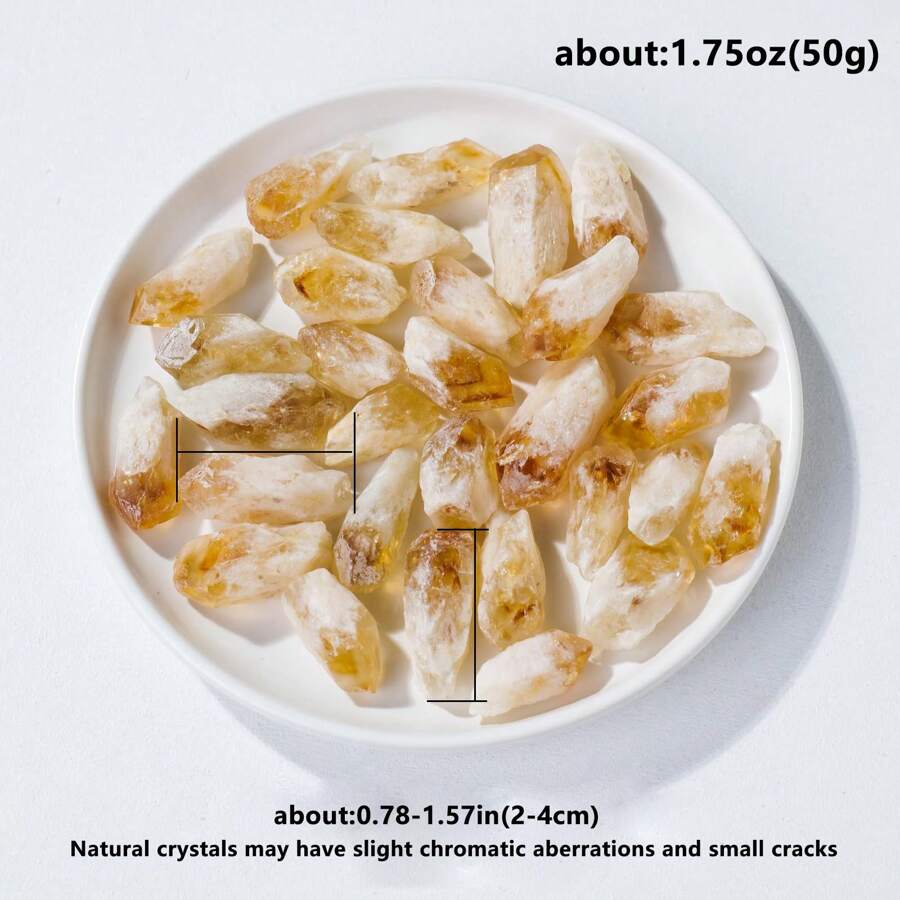 Natural Raw Stone Rough Citrine Tooth Cluster Crystal Point Yellow ...