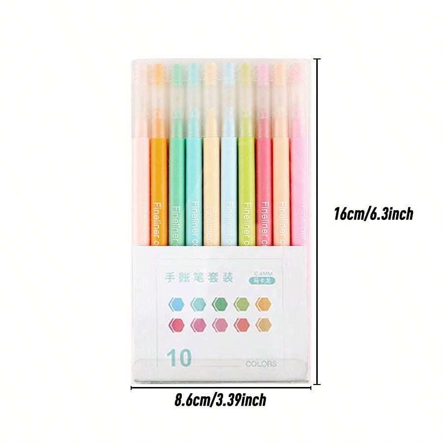 Morandi Color Felt Tip Neutral Pen Set, Students Signature Pen With ...